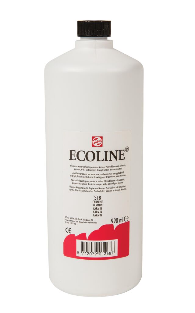 Ecoline | Talens | Karmijn 318 | 990 ml | Heutink.nl