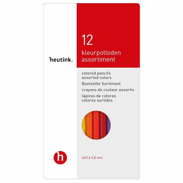 Kleurpotloden | Heutink | Assorti | 12 stuks | Heutink.nl