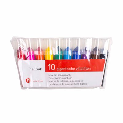 Viltstiften | Extra dik | Heutink | 10 kleuren | Heutink.nl