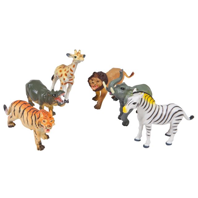 Wilde dieren | Kunststof | Set à 6 stuks | Heutink.nl