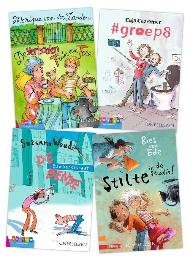 Pakket Toneellezen | Groep 8 | 4 delen | AVI E6+ | Heutink.nl