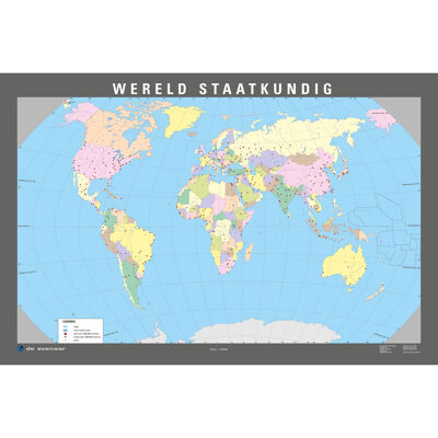 De Evenaar wandkaarten | Staatkundige wereldkaart | Marsival.be