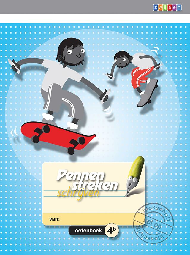 Pennenstreken - versie 2 (2014) | Jaargroep 4 | Oefenboek 4B blok (in 5-voud) | Heutink.nl