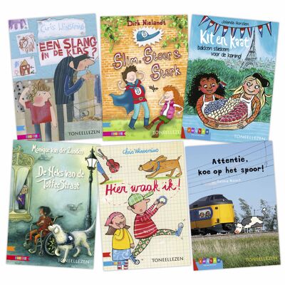 Leesboeken pakket | Groep 4 | Toneellezen | AVI M4-E4 | 6 delen | Heutink.nl