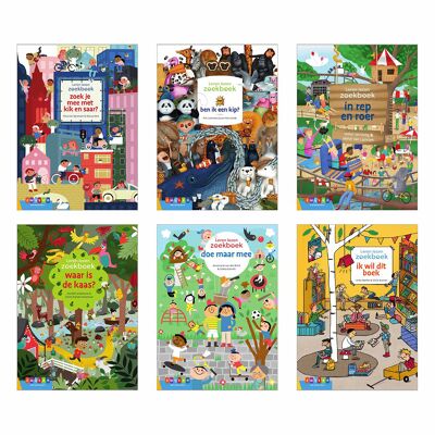 Leesboeken pakket | Leren lezen zoekboeken | 6 delen | Heutink.nl