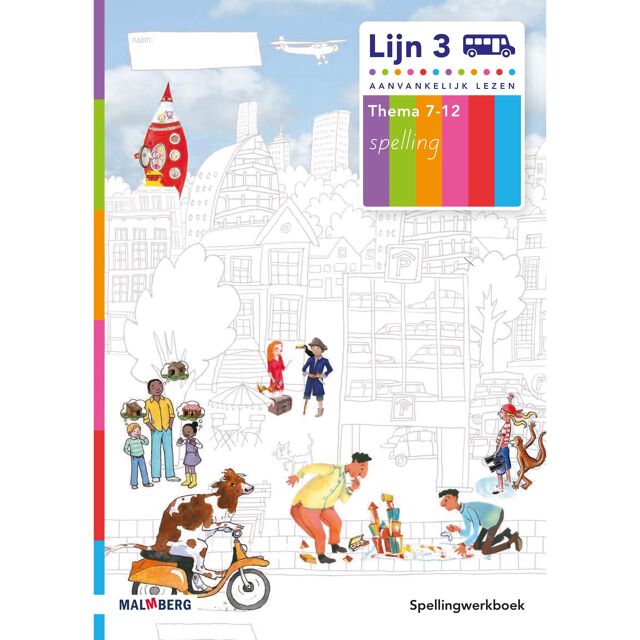 Werkboek blokschrift thema 7-12 | Groep 3 | Lijn 3 | Versie 1 | 5-voud | Heutink.nl